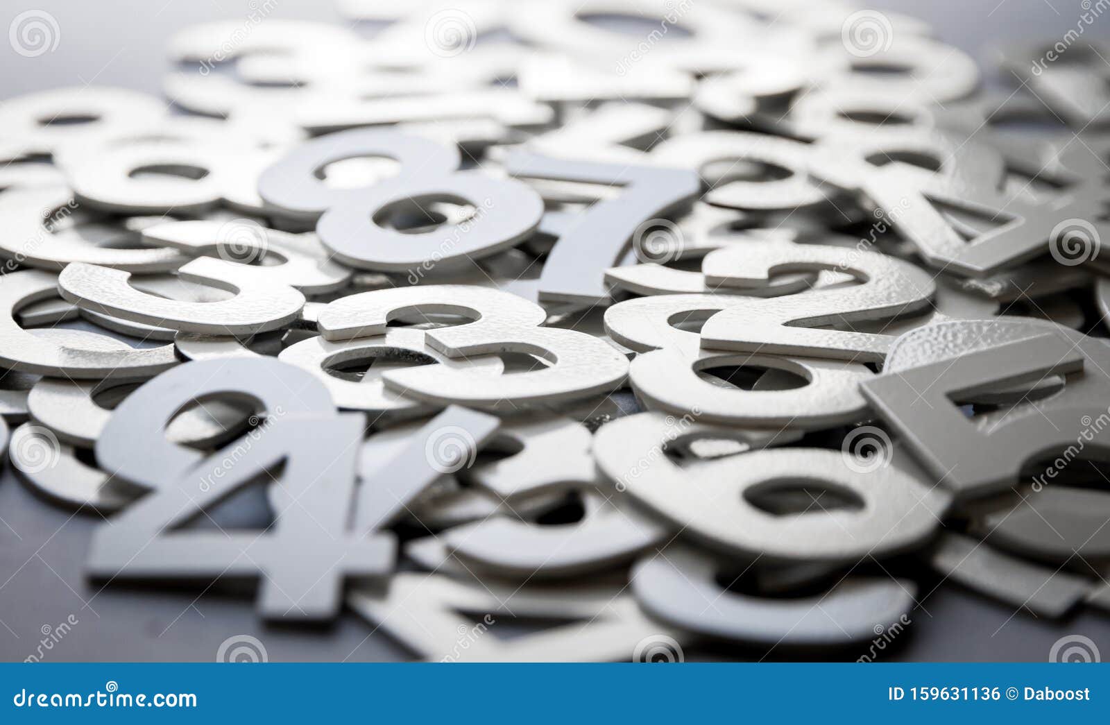 Mathematics Background Made with Solid Numbers Stock Photo - Image of ...