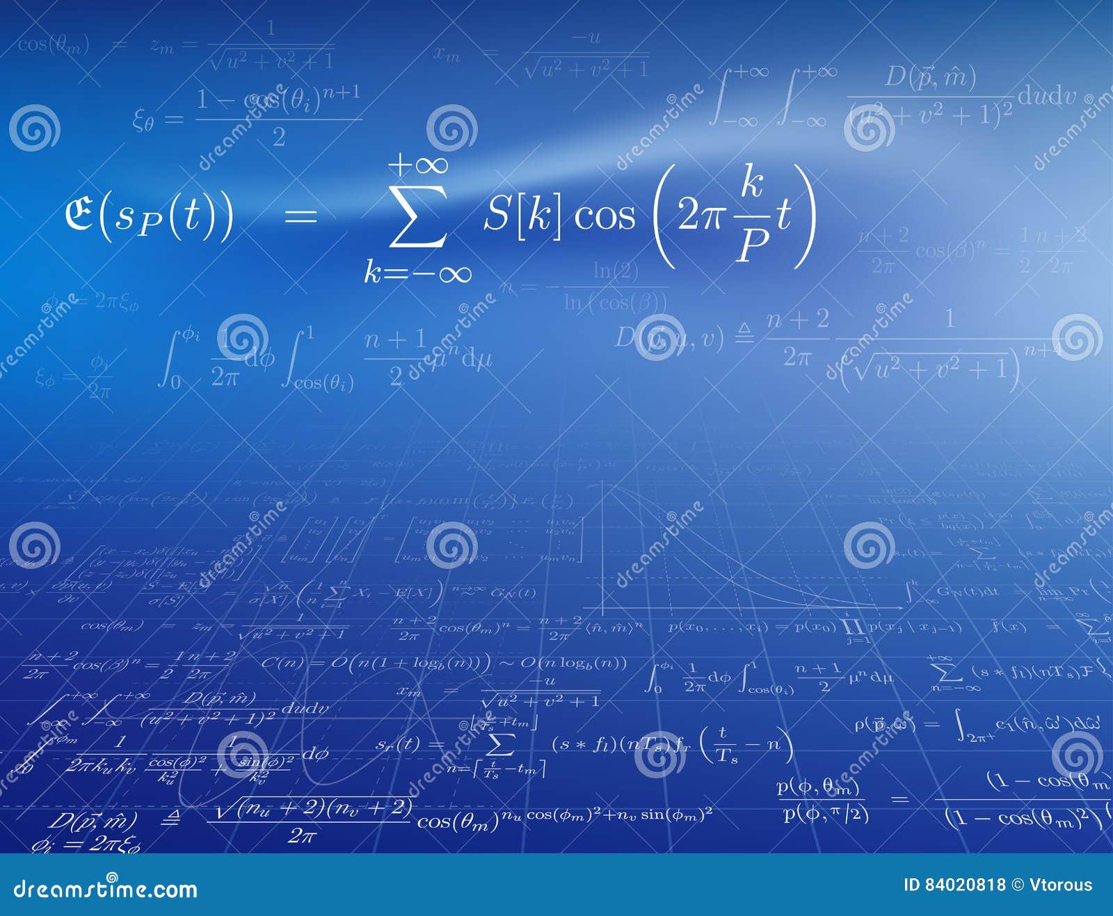 Mathematics background stock vector. Illustration of mathematical ...