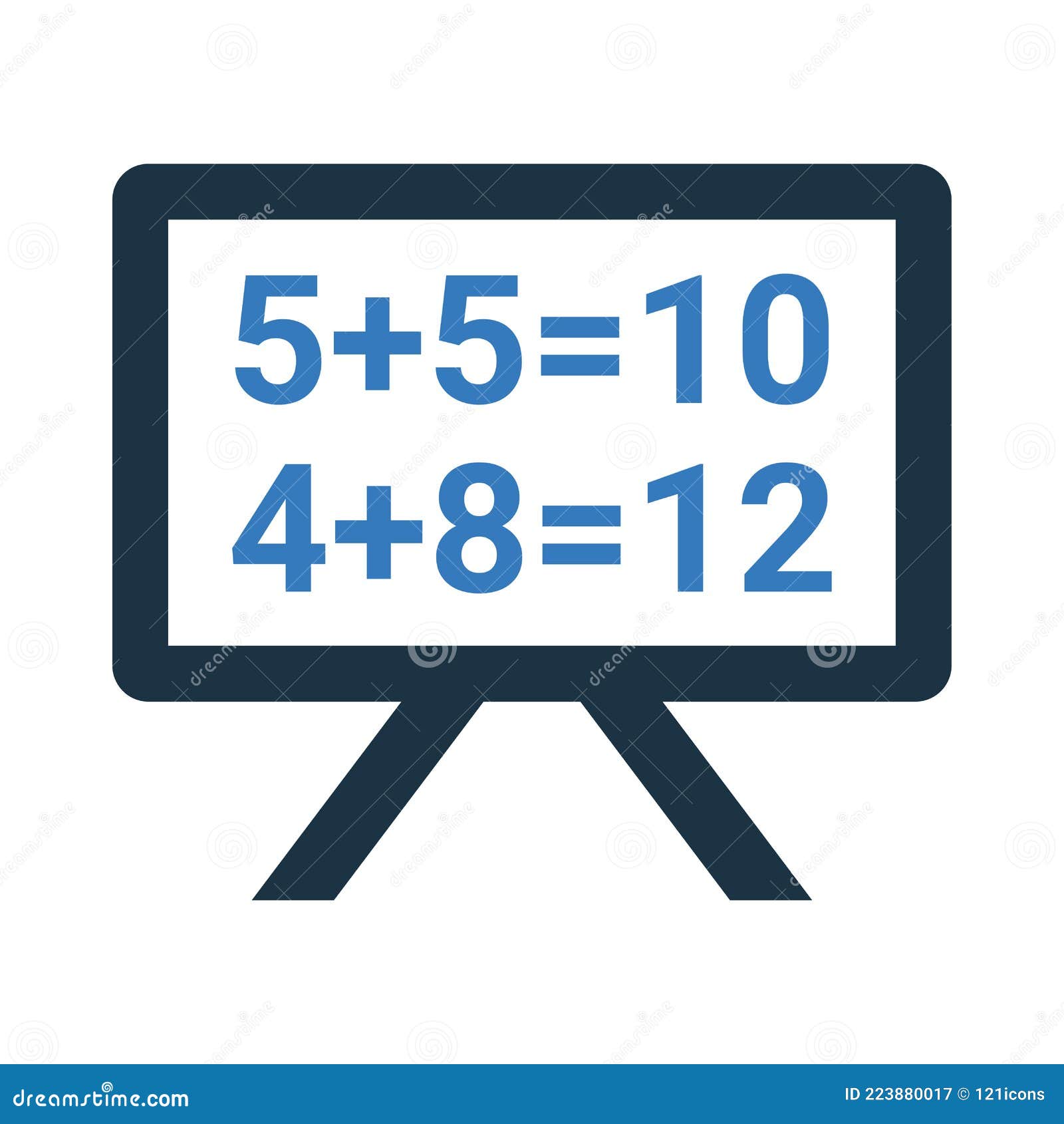 Mathematics, Bord Icon. Simple Editable Vector Design Isolated on a ...