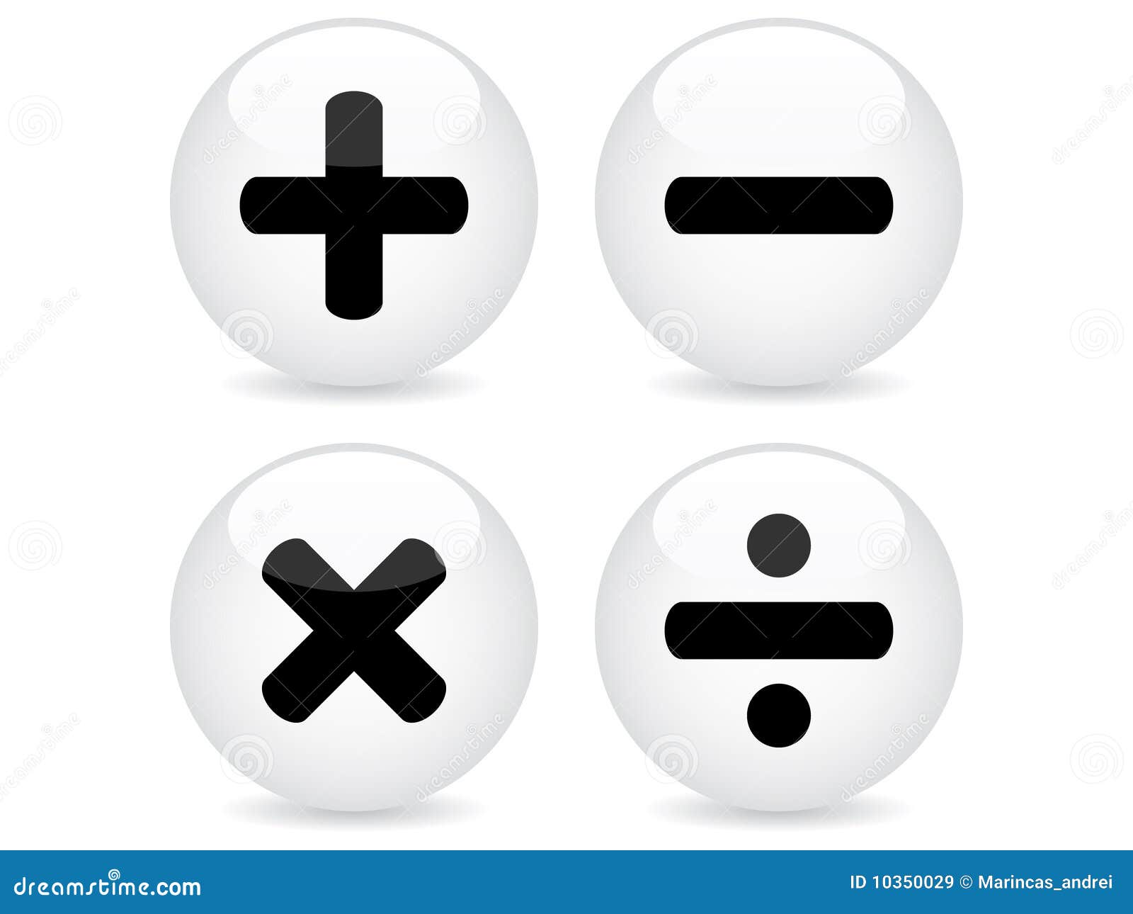 Mathematics buttons stock vector. Illustration of button - 10350029