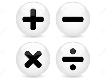 Mathematics buttons stock vector. Illustration of button - 10350029