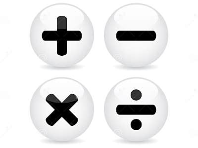 Mathematics buttons stock vector. Illustration of button - 10350029