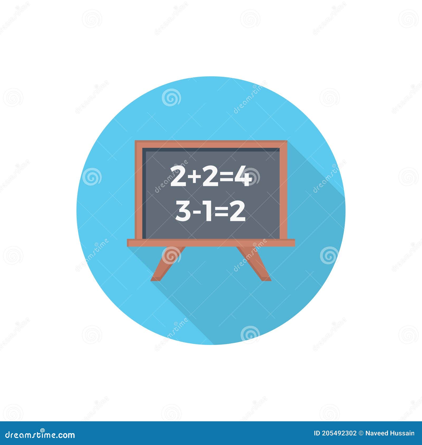 Mathematics Vector Flat Colour Icon Stock Vector - Illustration of ...