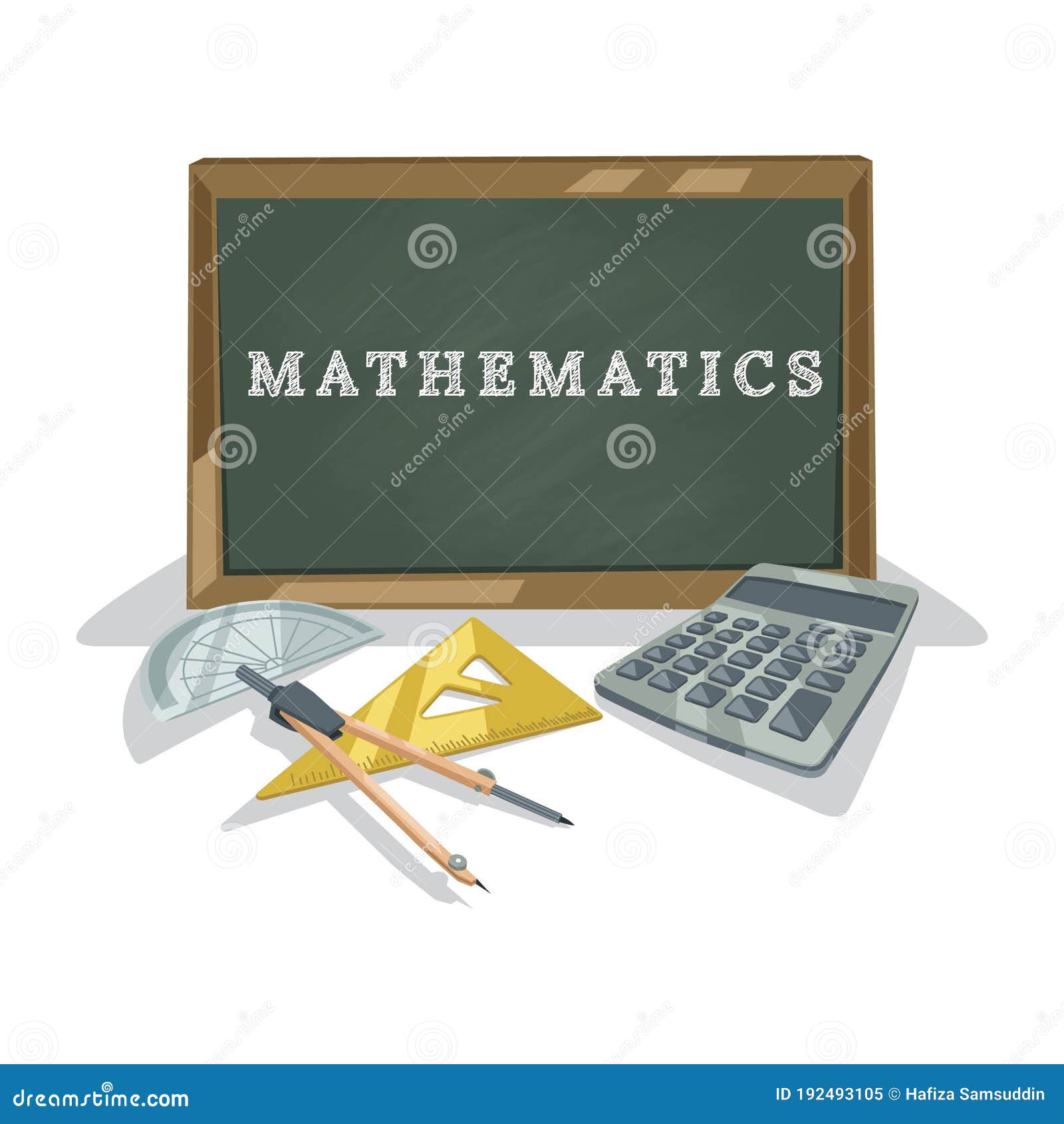 Mathematics Concept With Circle Icon For Website Template Or Landing ...