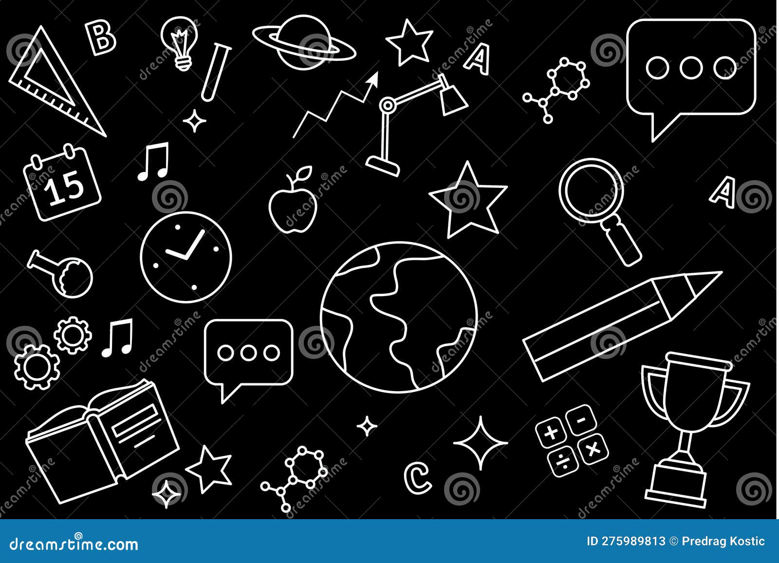 Mathematics Creative Education Background Stock Illustration ...