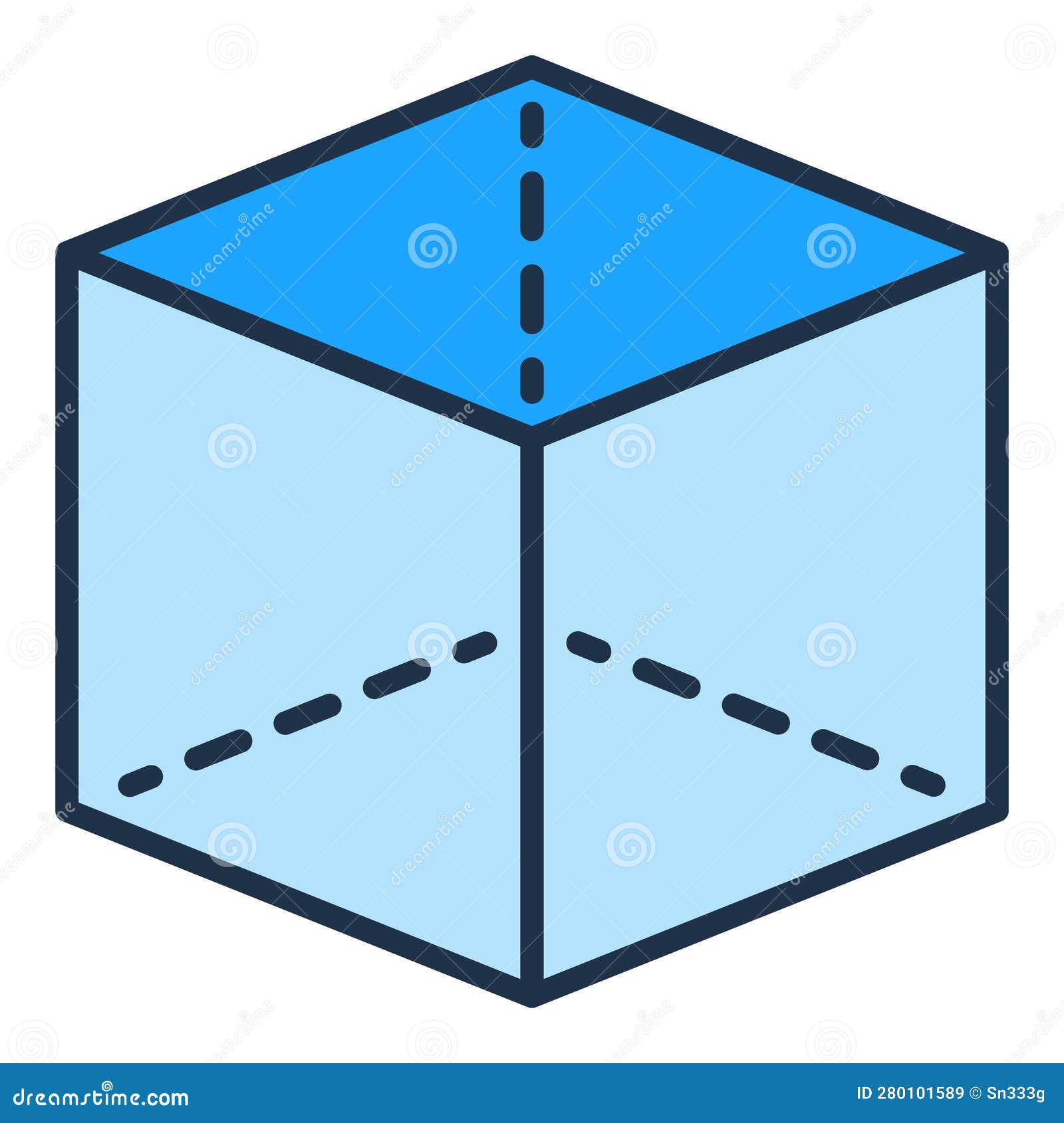 Mathematics Cube Vector Concept Colored Icon or Symbol Stock ...