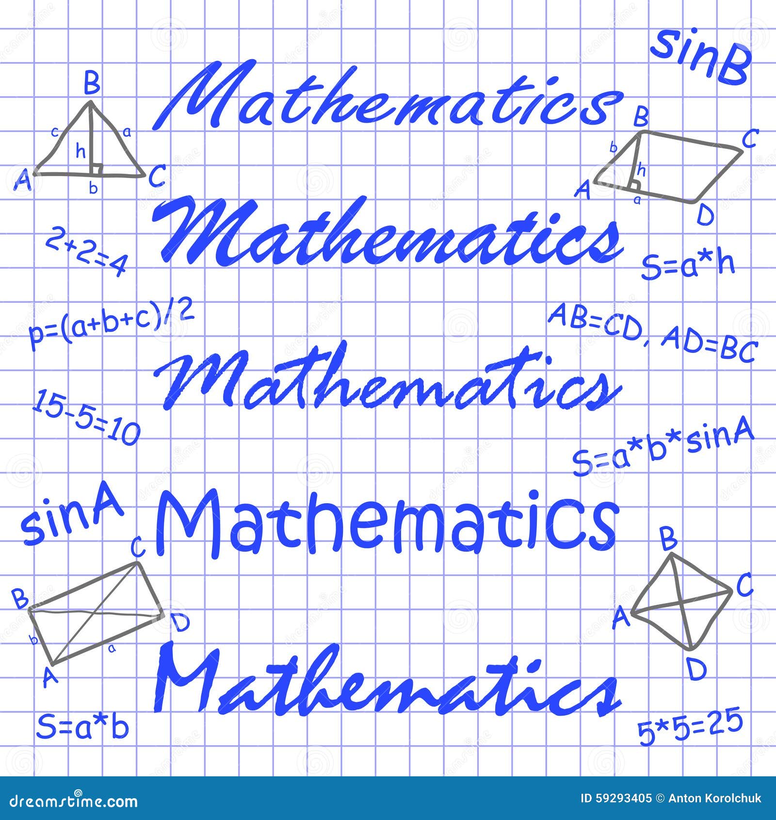 Mathematics Hands-on Classroom Activity Isolated Cartoon Vector ...