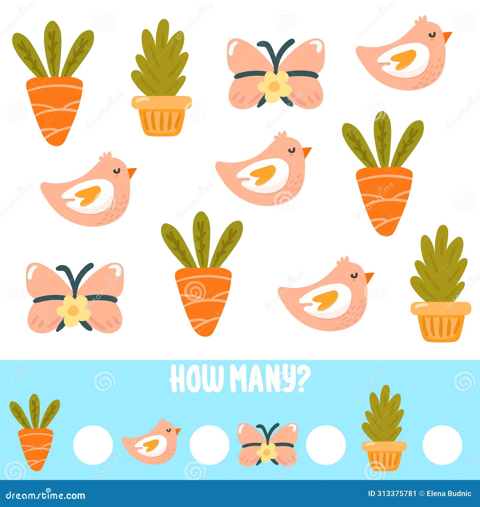 Mathematics Educational Children Game. Study Counting, Numbers ...