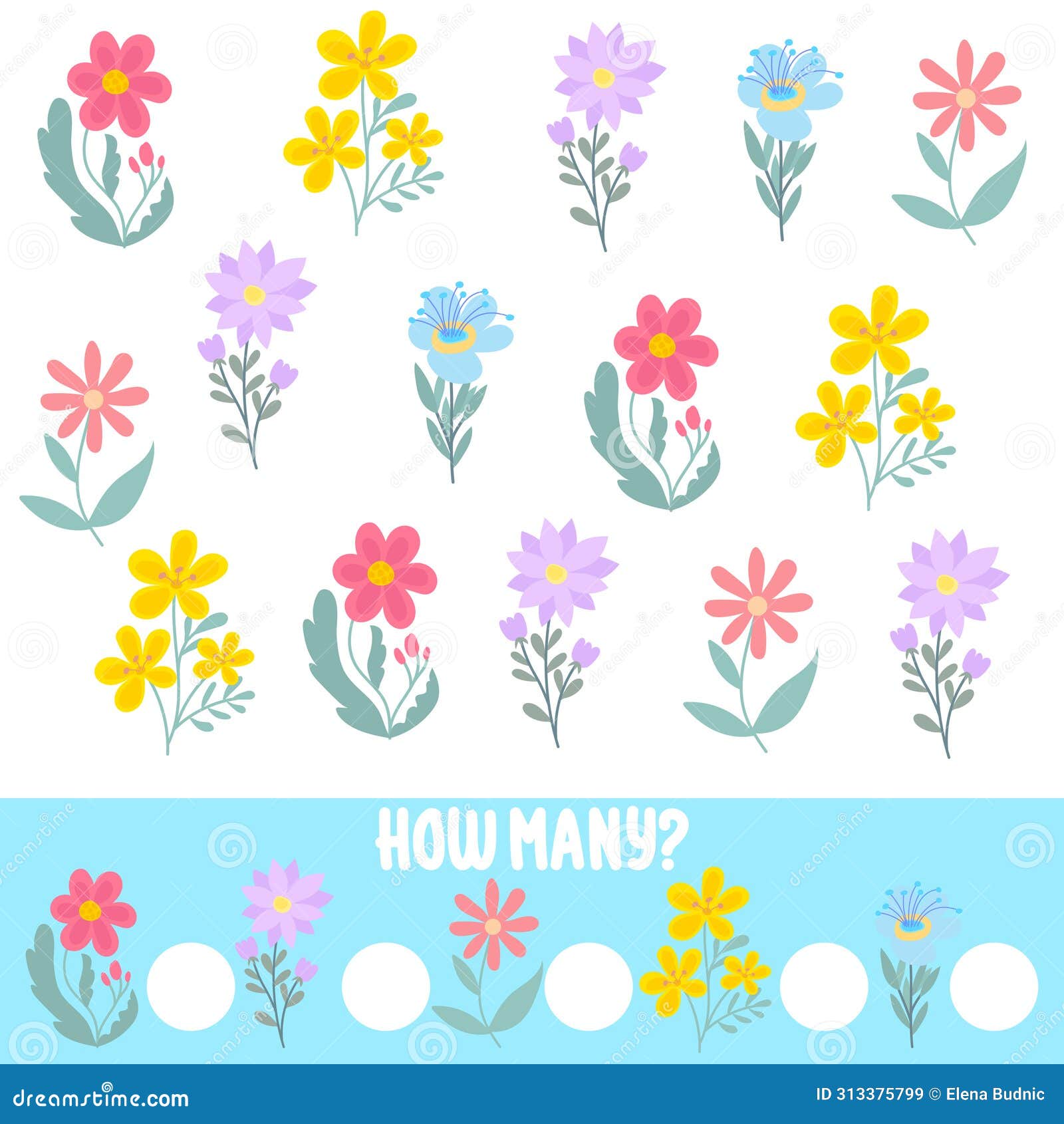 Mathematics Educational Children Game. Study Counting, Numbers ...