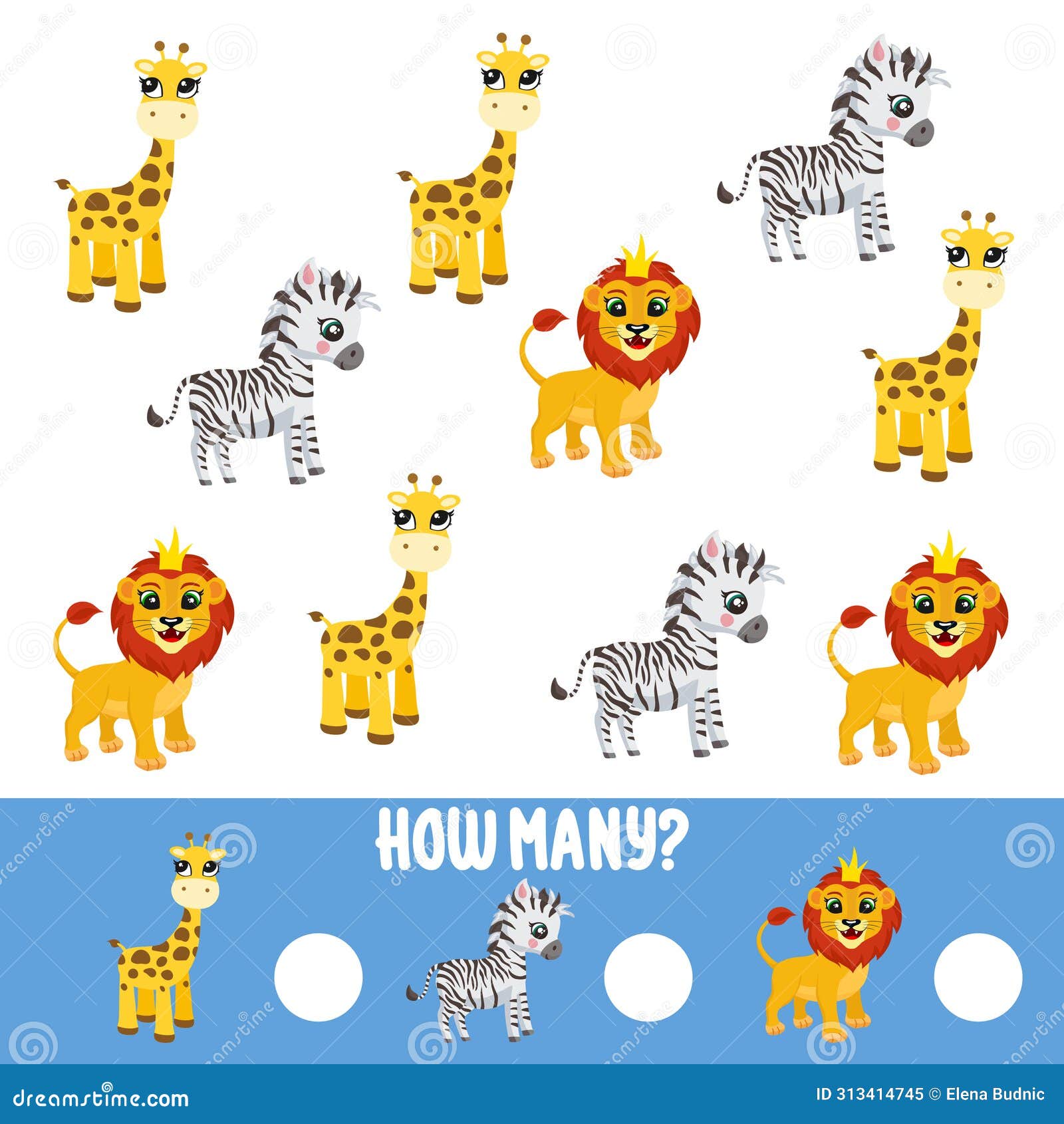 Mathematics Educational Children Game. Study Counting, Numbers ...