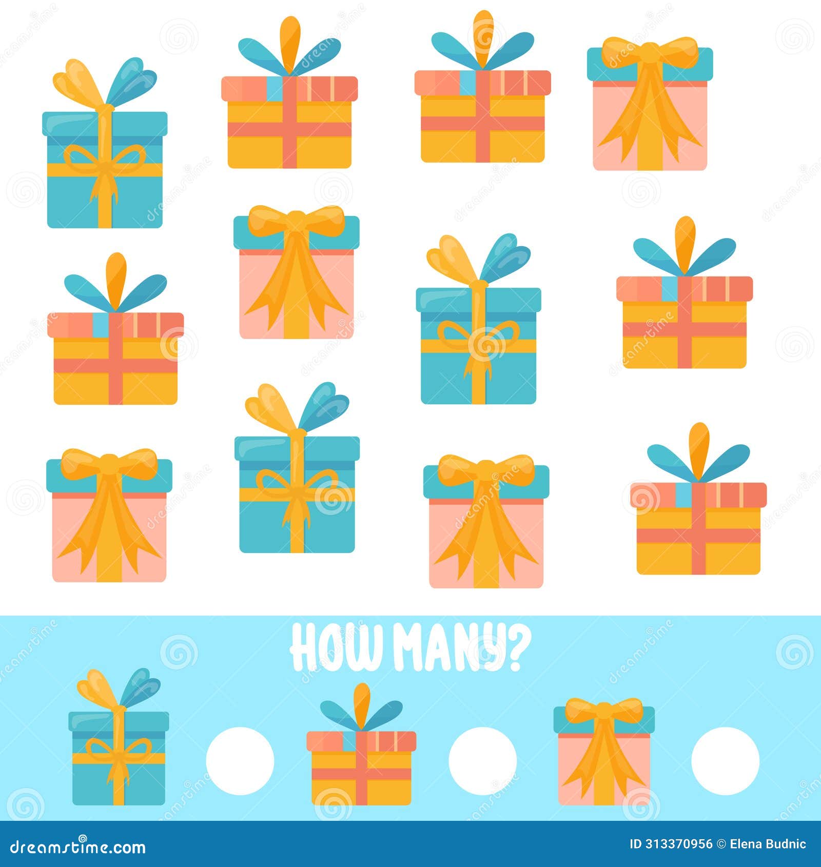 Mathematics Educational Children Game. Study Counting, Numbers ...