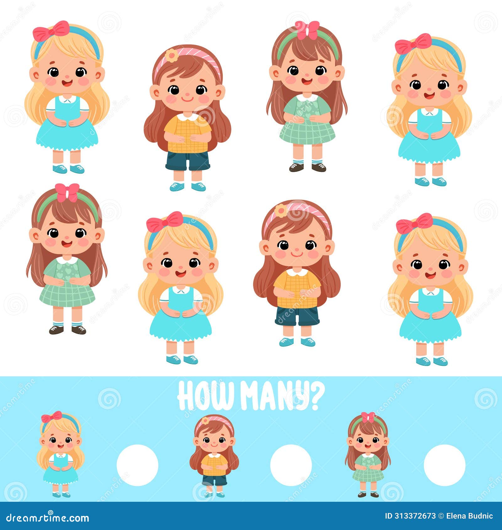 Mathematics Educational Children Game. Study Counting, Numbers ...