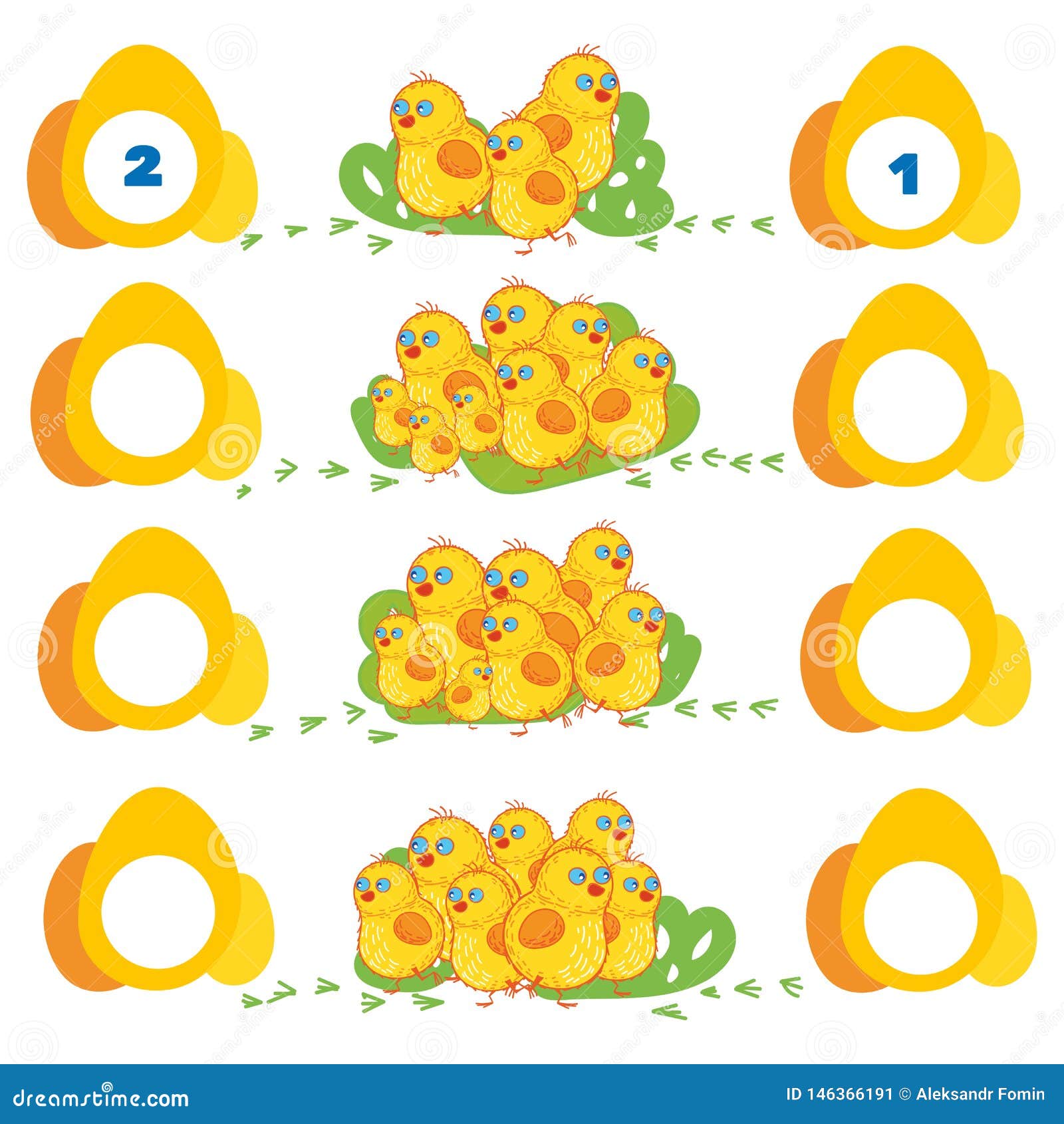 Mathematics Educational Game for Children Vector Illustration Stock ...