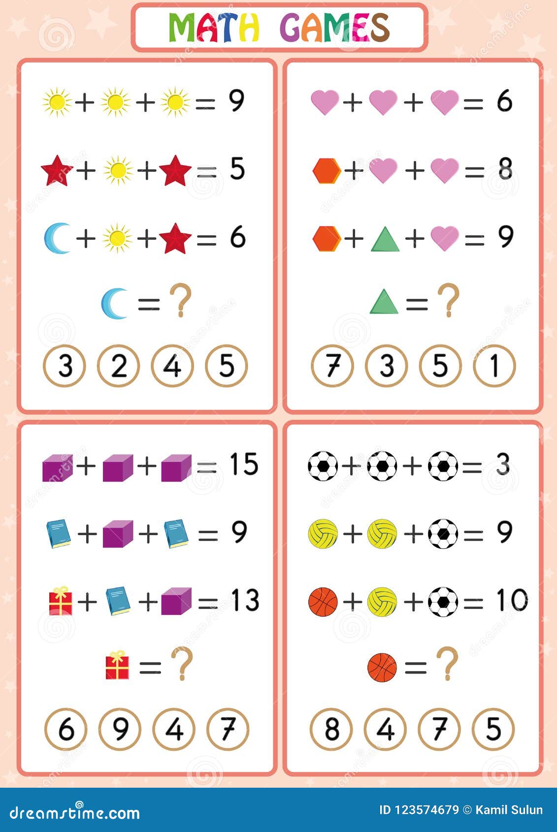 Mathematics Educational Game for Kids, Fun Worksheets for Children ... Mathematics Educational Game for Kids, Fun Worksheets for Children ...