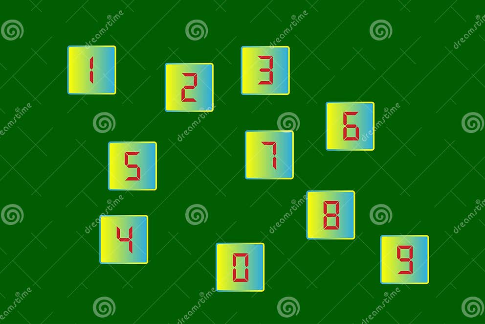 Mathematics 1, 2, 3, 4, 5, 6, 7, 8, 9, 0. Figures for Children ...