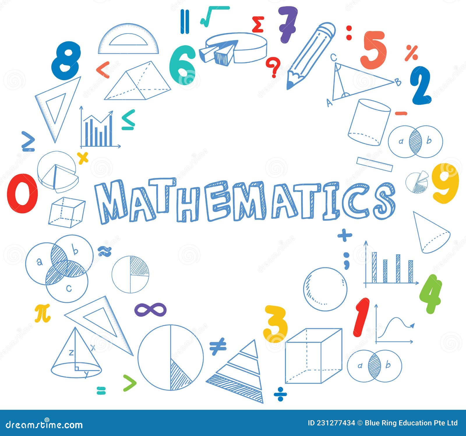 Mathematics Font Icon with Formula Stock Vector - Illustration of ...
