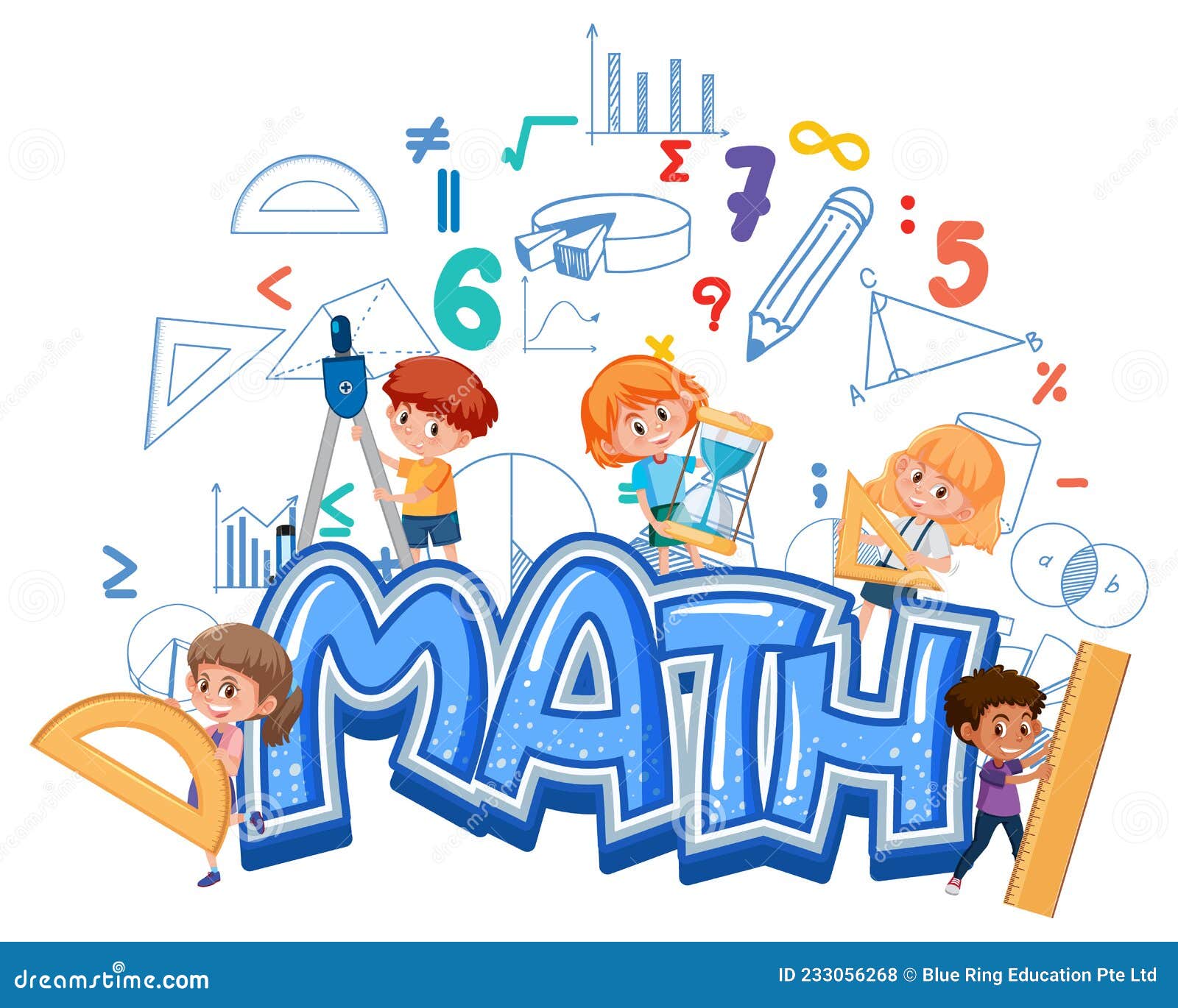 Mathematics Font Icon with Formula Stock Vector - Illustration of icon ...