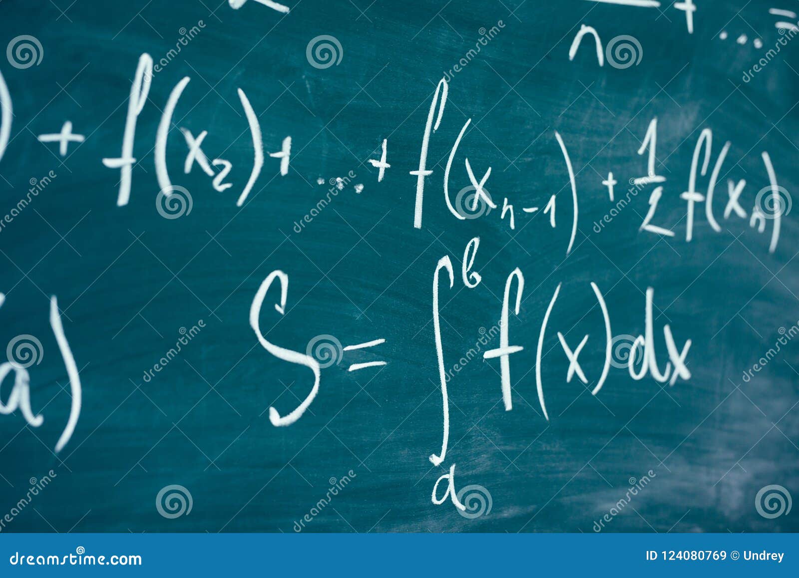 Mathematics Function Integra Formulas Written by Chalk on the ...