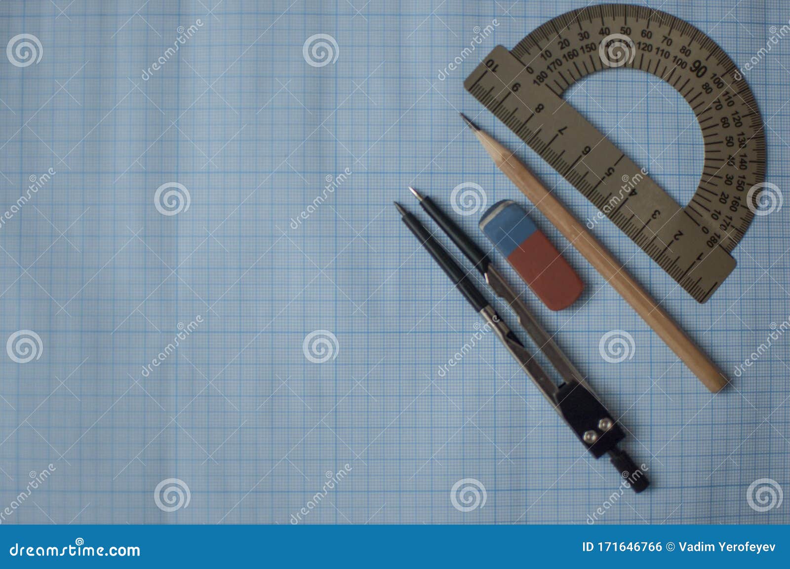 Geometry Set On Graph Paper Royalty-Free Stock Image | CartoonDealer ...
