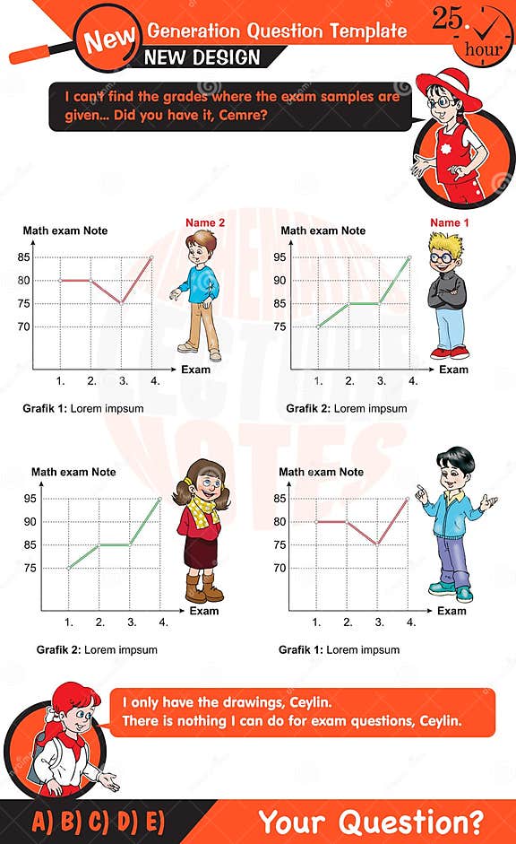 Mathematics, Graph Questions, Column, Circle, Line, Pie Chart, Next ...