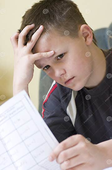 Mathematics homework stock image. Image of teenager, homework - 4799097