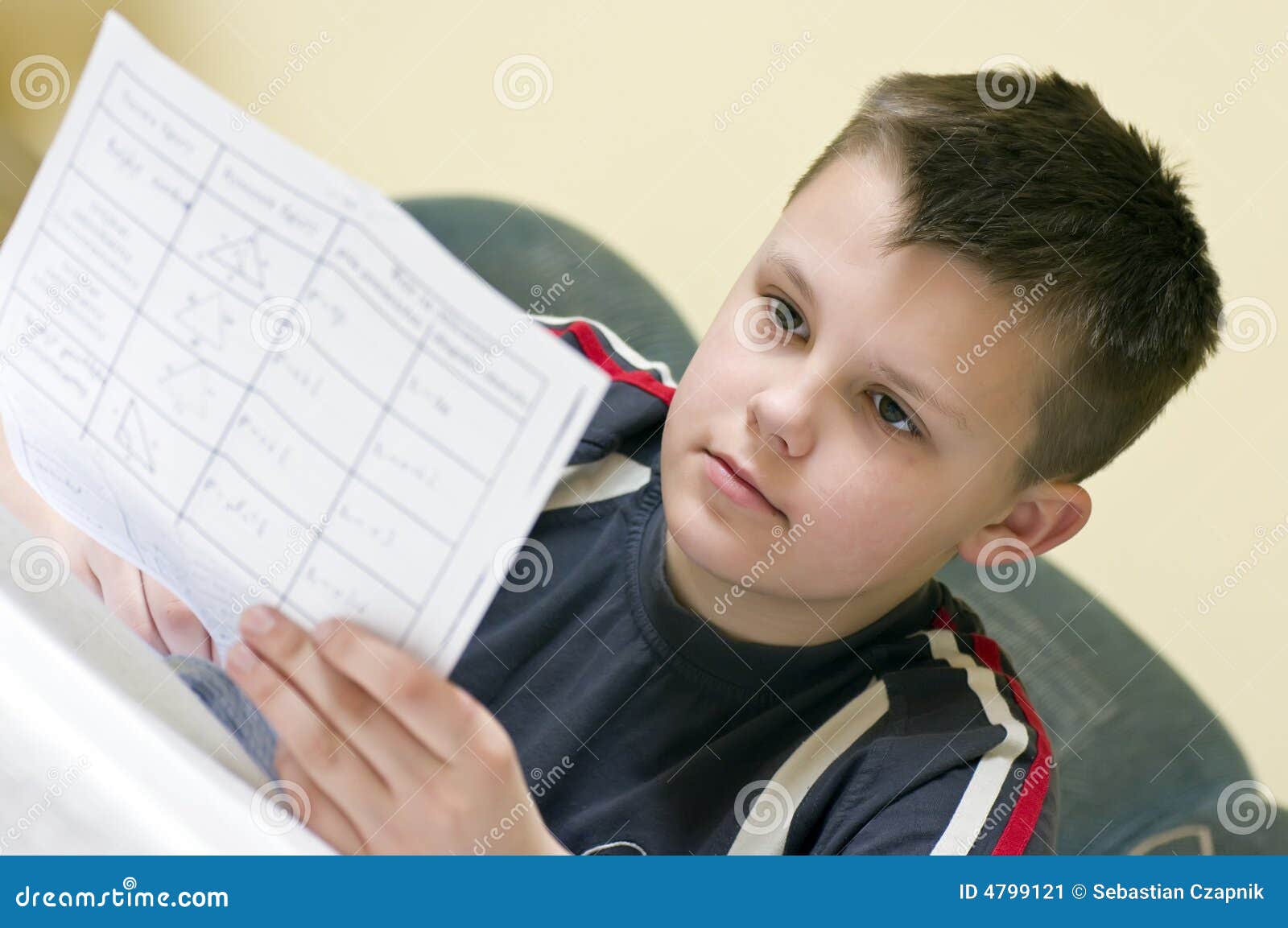 Mathematics homework stock image. Image of geometry, learning - 4799121