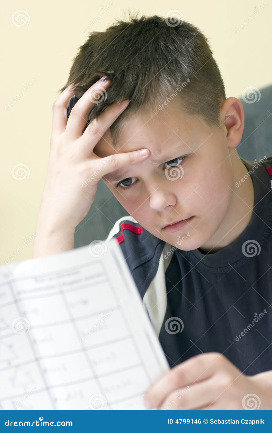 Mathematics homework stock photo. Image of education, confused - 4799146
