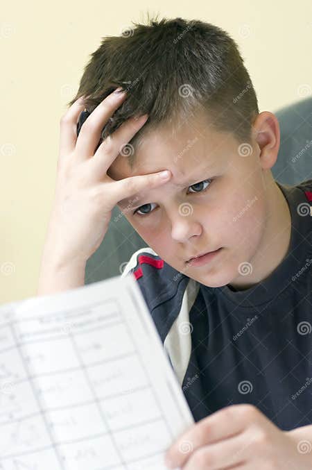 Mathematics homework stock photo. Image of education, confused - 4799146