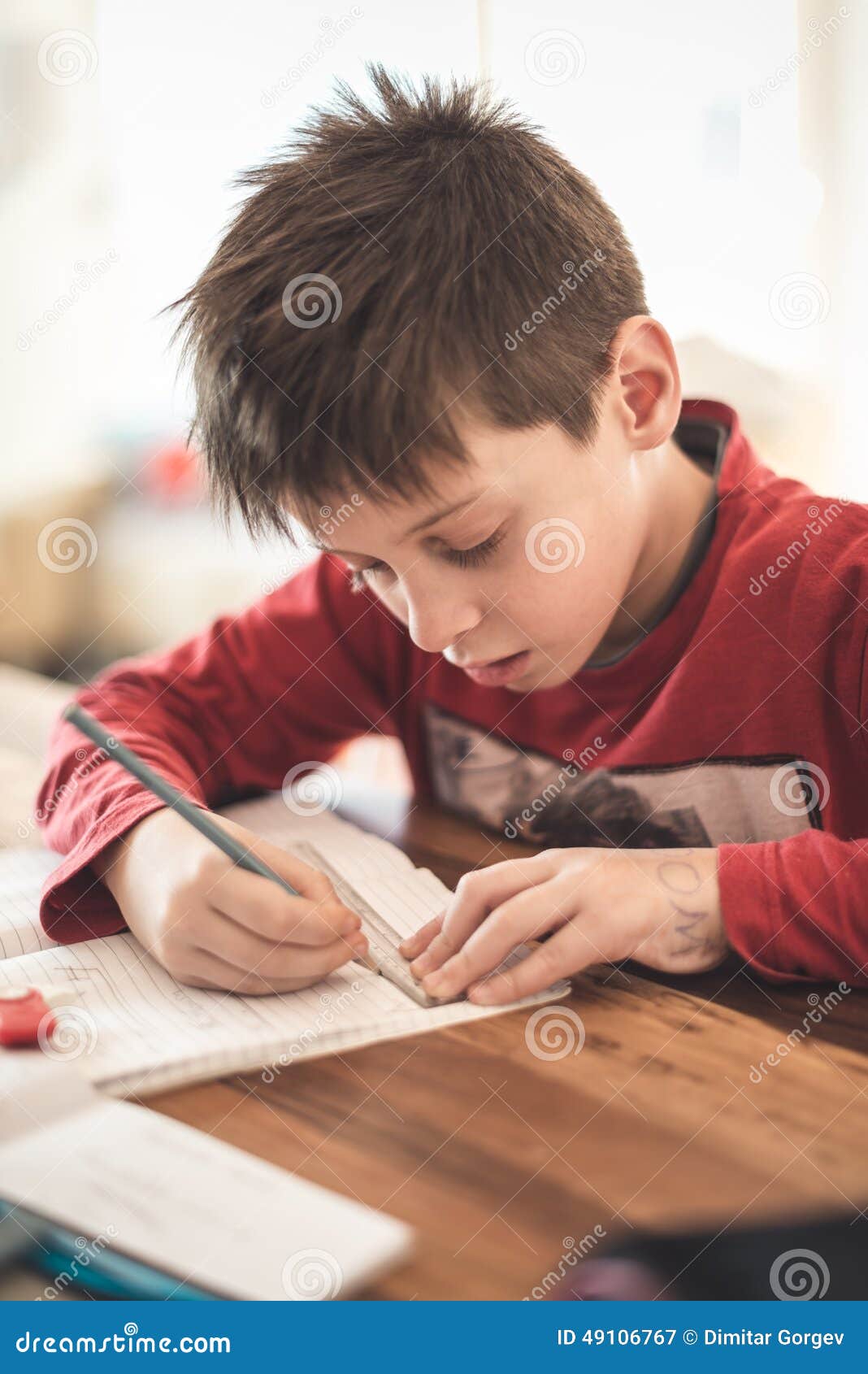 Mathematics homework stock image. Image of elementary - 49106767