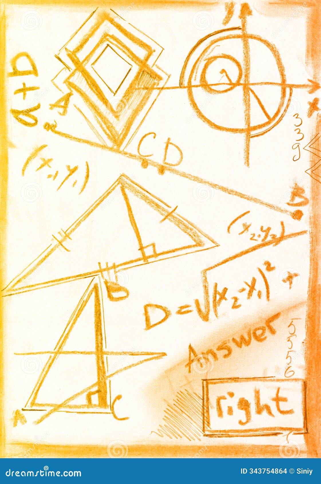 Maths Handwritten Numbers Calculation, Mathematics Algebra Student ...