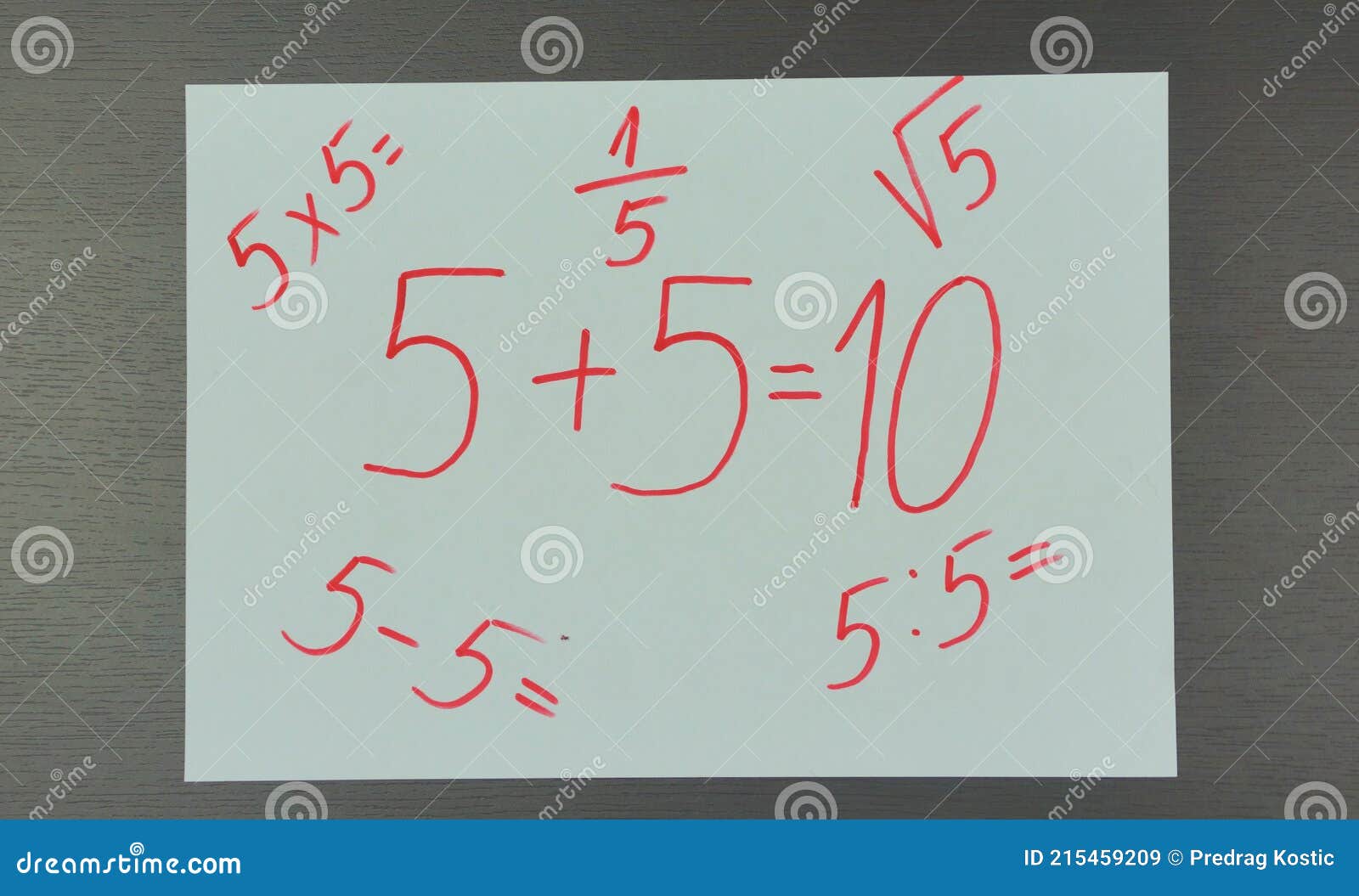 Mathematics on paper. stock image. Image of pattern - 215459209
