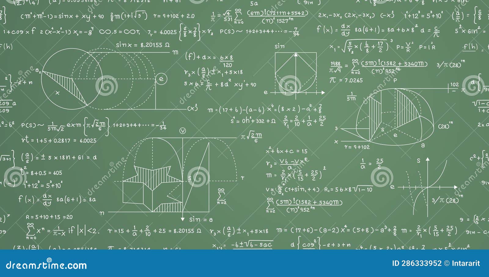 Mathematics seamless. stock vector. Illustration of abstract - 286333952