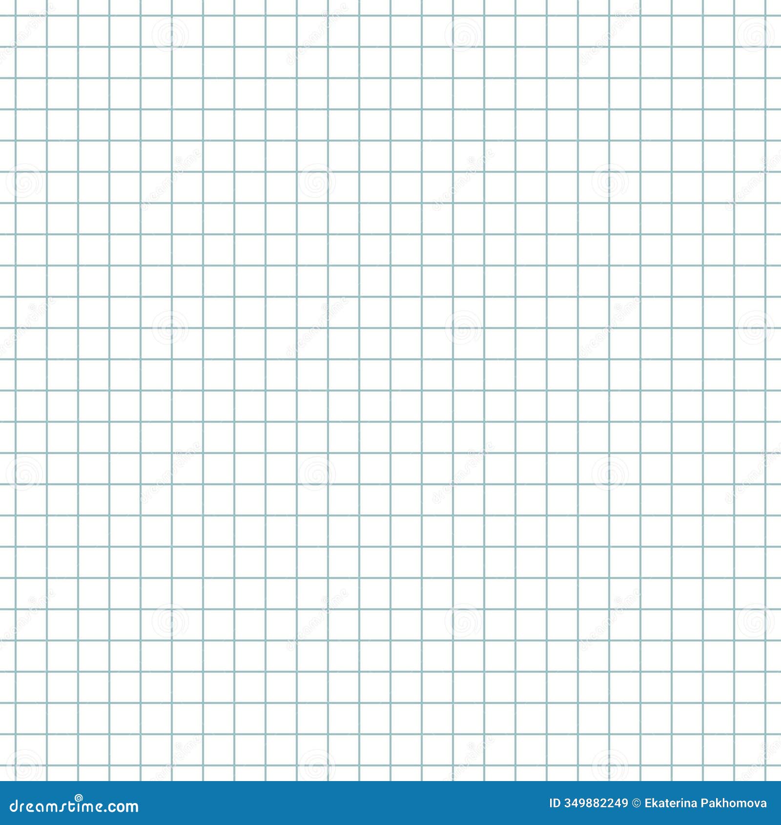 Mathematics Seamless Pattern. Square Blue Grid Paper. Notebook Sheet ...