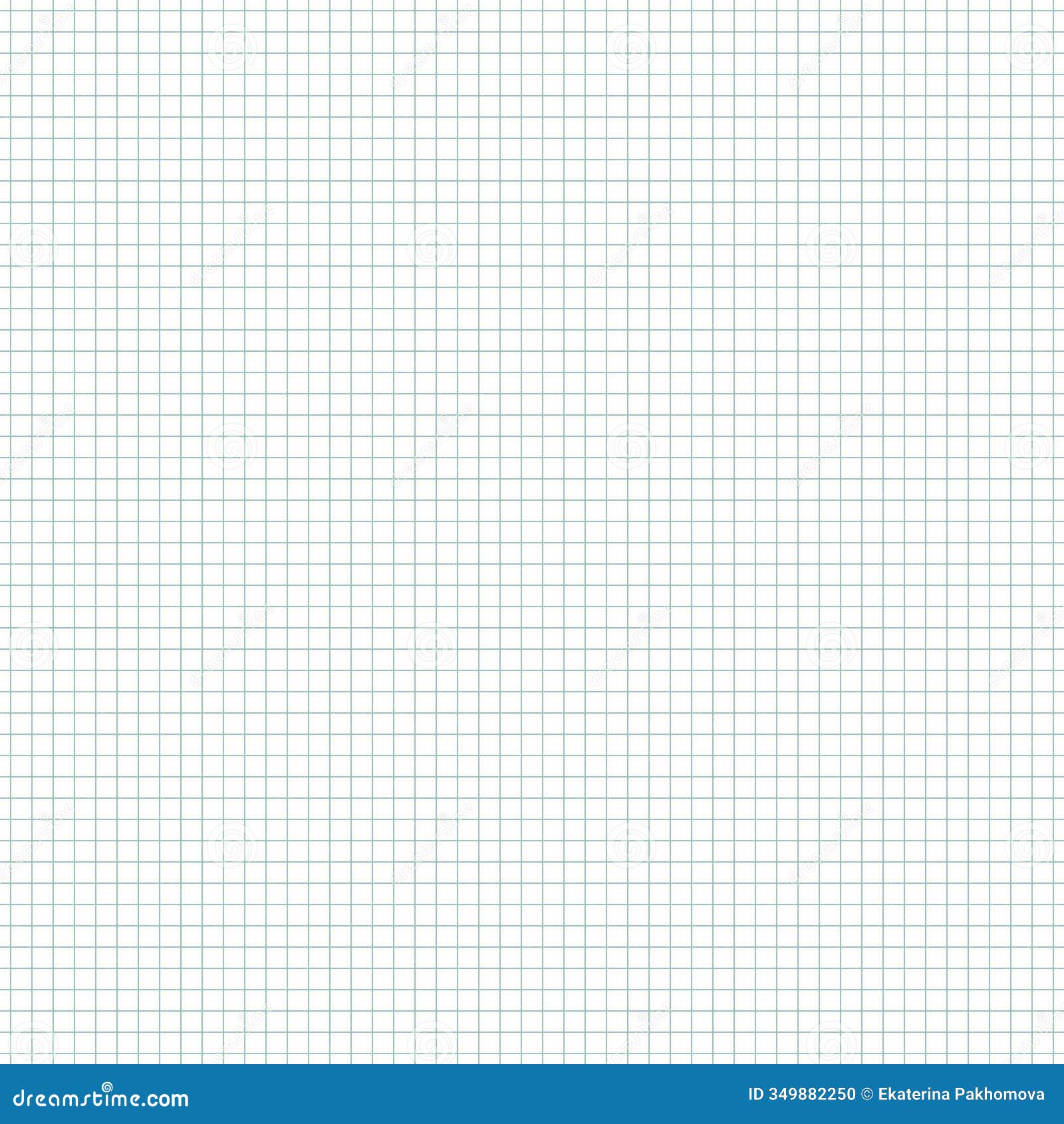 Mathematics Seamless Pattern. Square Blue Grid Paper. Notebook Sheet ...