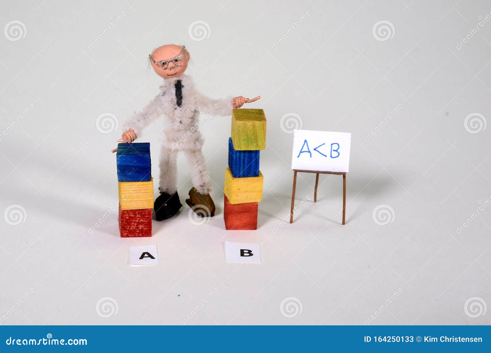 Mathematics Setup with Inequality: a is less Than B Stock Image - Image ...
