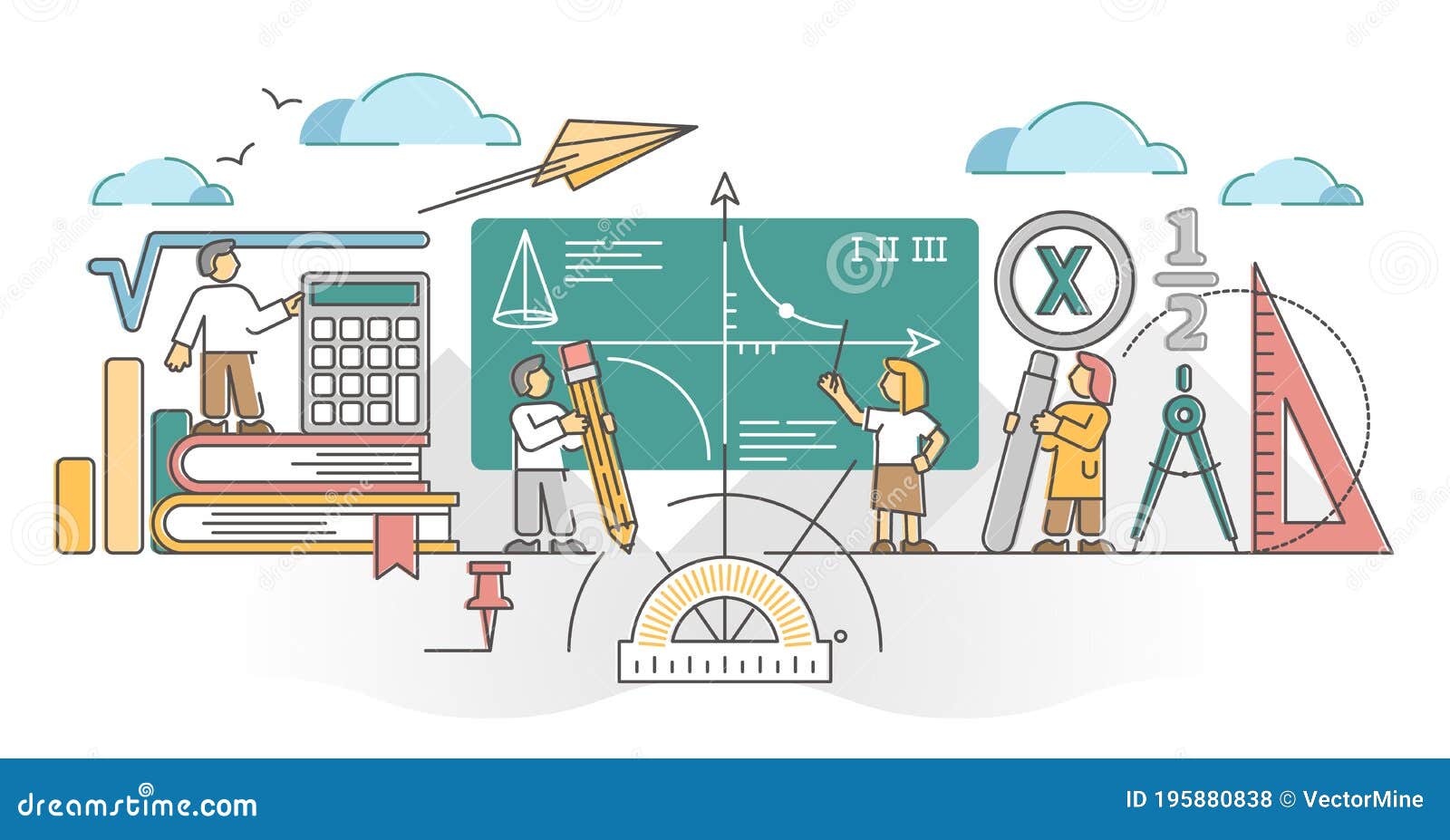 Mathematics Study As Algebra, Math and Geometry Education Outline ...