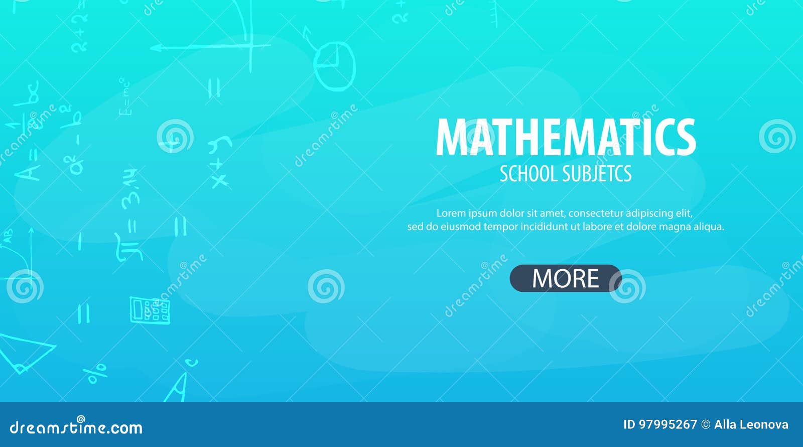 Mathematics Subject. Back To School Background. Education Banner. Stock ...