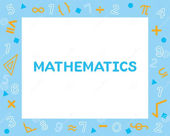 Mathematics Subject Frame, Design of Alphabet on Frame, Teaching Media ...