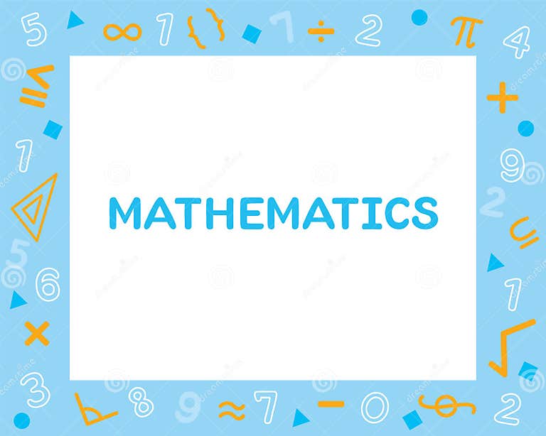 Mathematics Subject Frame, Design of Alphabet on Frame, Teaching Media ...