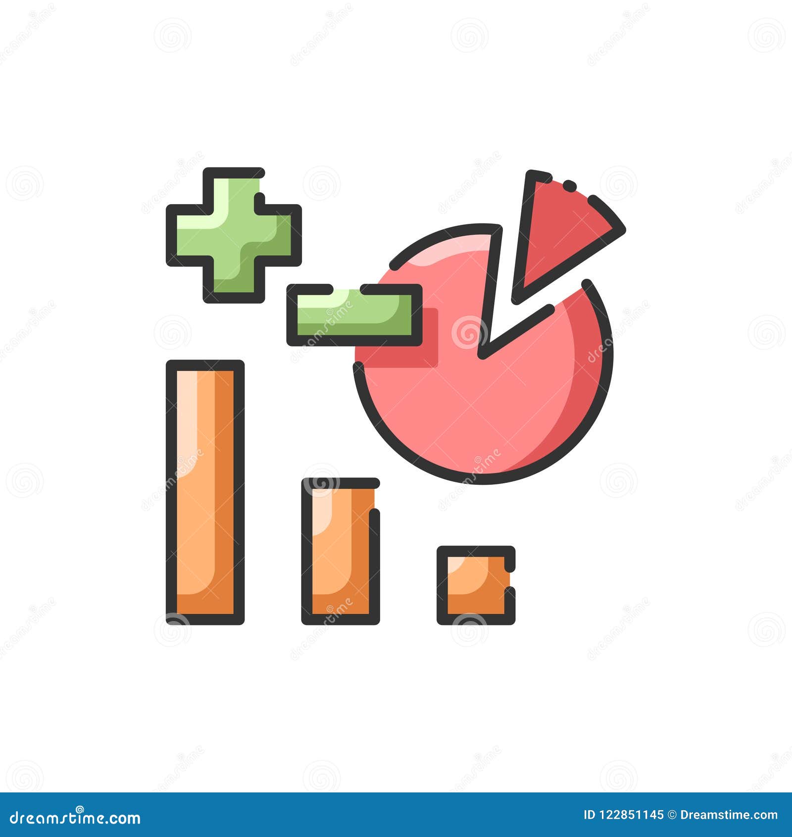 Mathematics subjects stock vector. Illustration of geometry - 122851145