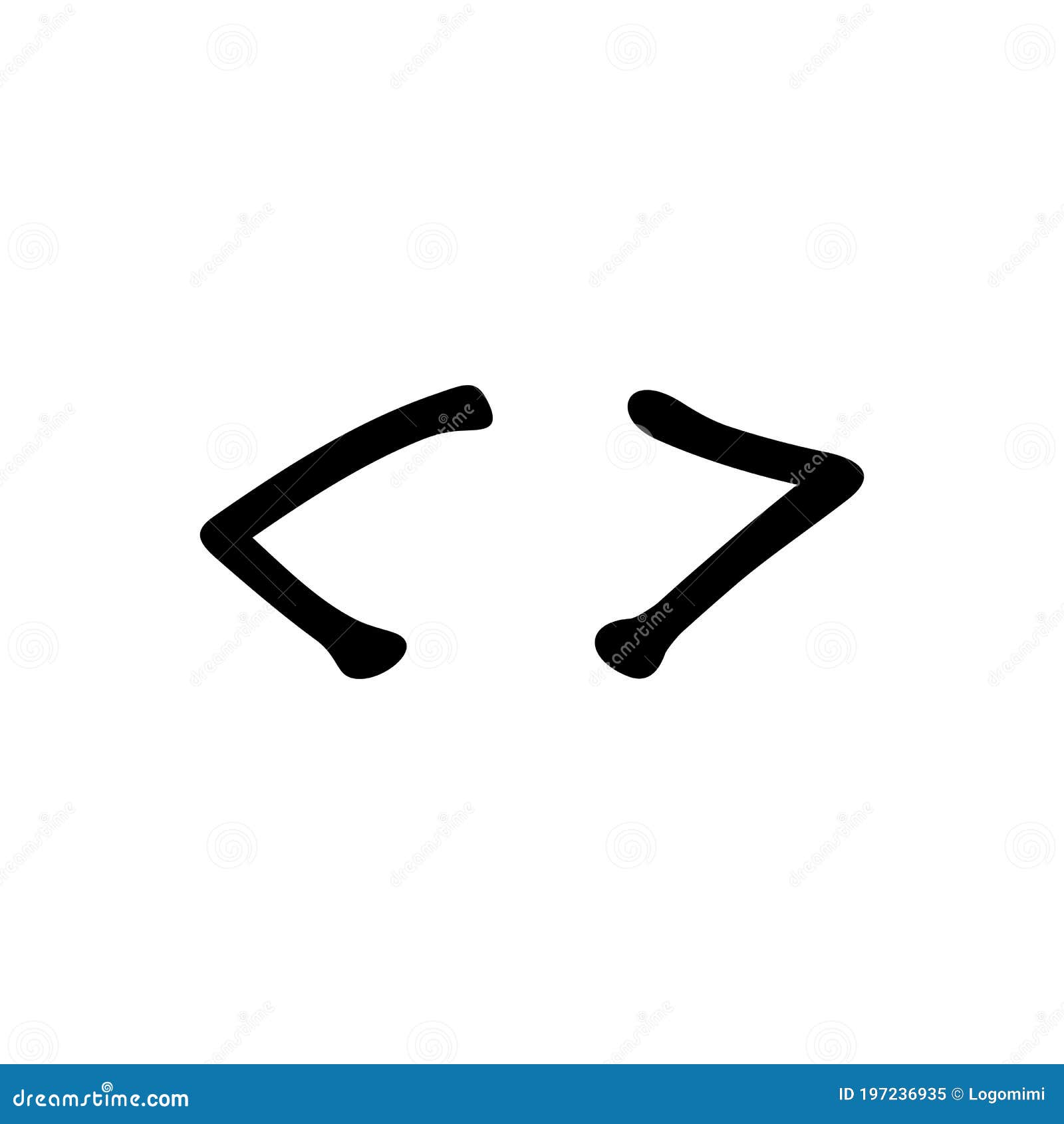 Mathematics Symbols Vector, is Greater Than, is less Than, Hand Drawn ...