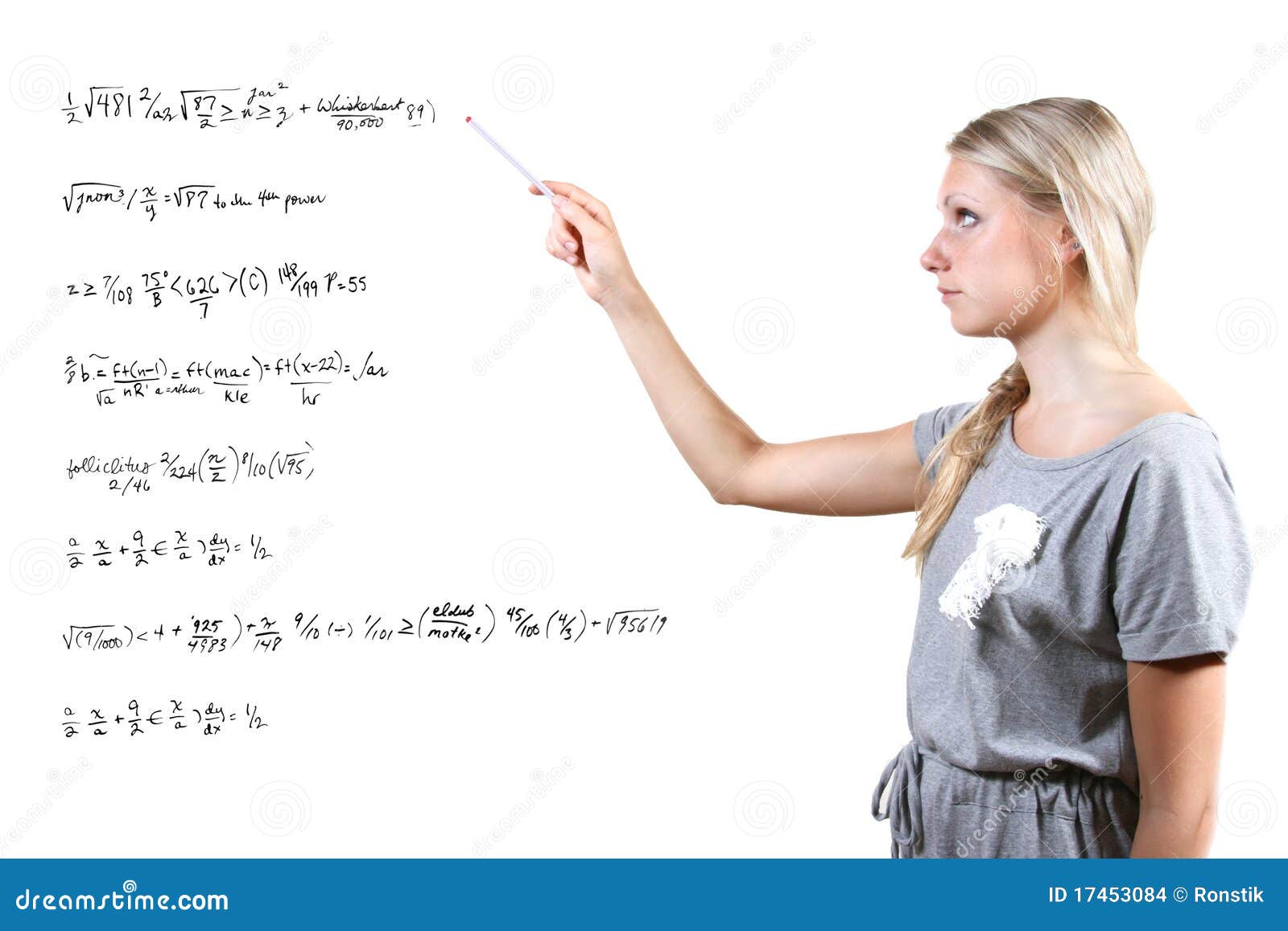 Mathematics teacher stock photo. Image of blond, adult - 17453084