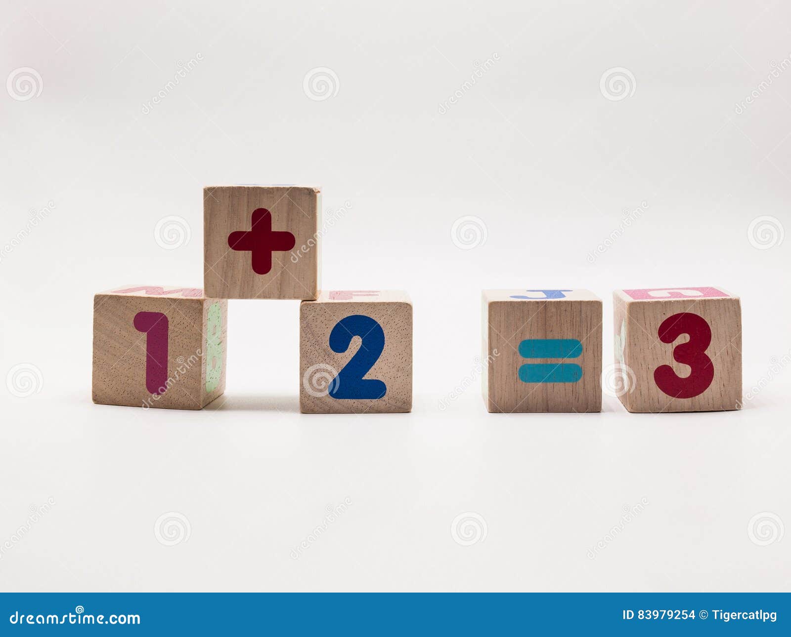 Mathematics wooden cube stock photo. Image of children - 83979254