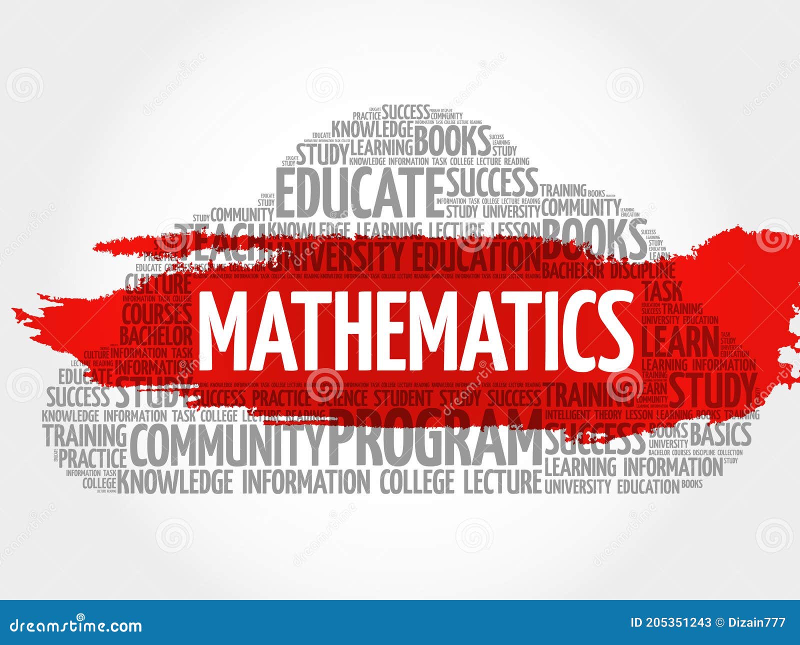 Mathematics word cloud stock image. Image of math, digital - 205351243
