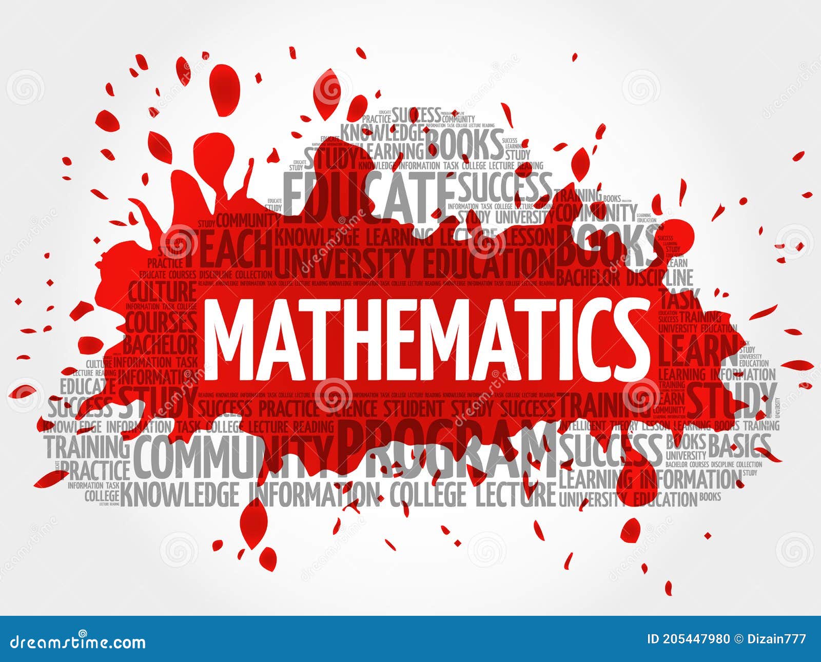 Mathematics word cloud stock illustration. Illustration of geometry ...