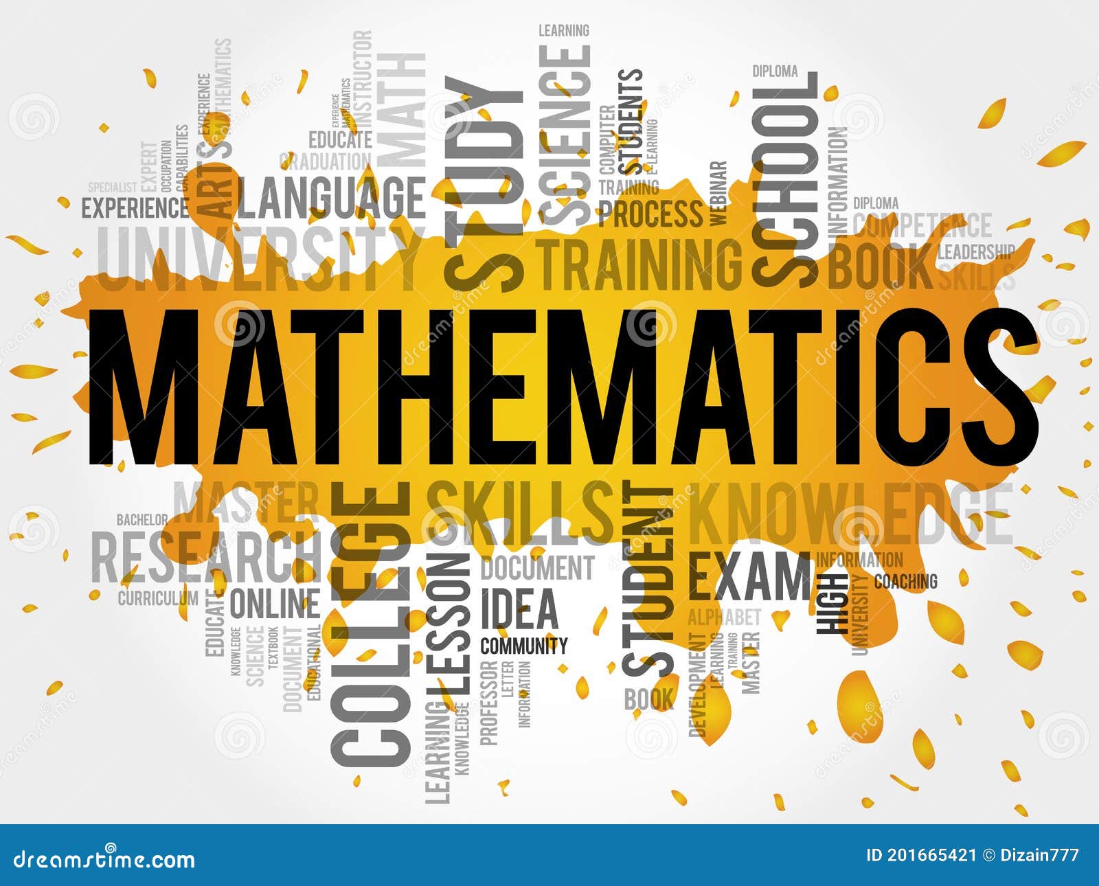 Mathematics word cloud stock illustration. Illustration of geometry ...