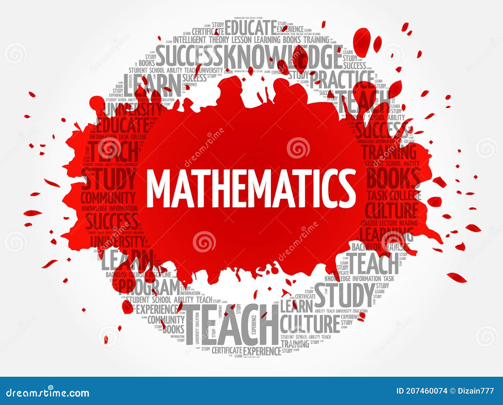 Mathematics word cloud stock illustration. Illustration of concept ...