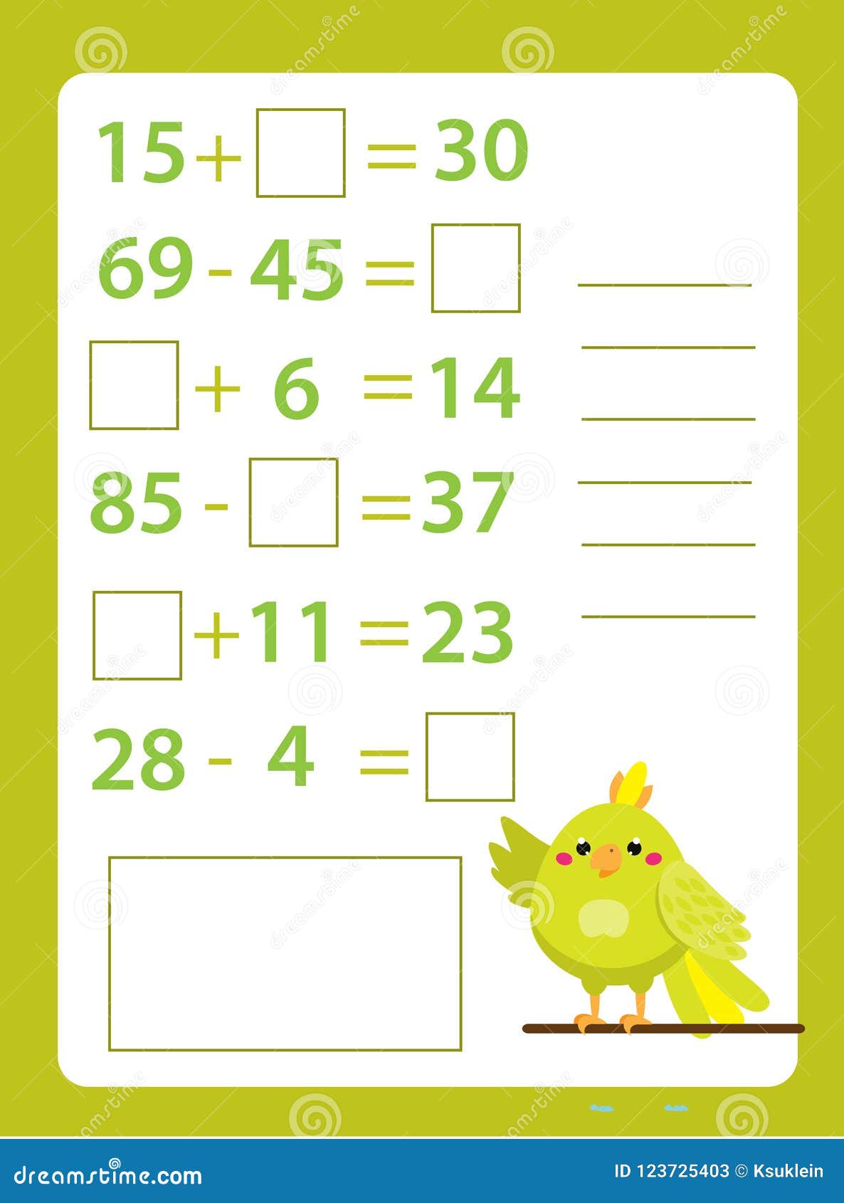Mathematics Worksheet. Educational Game For Children. Learning Counting ...