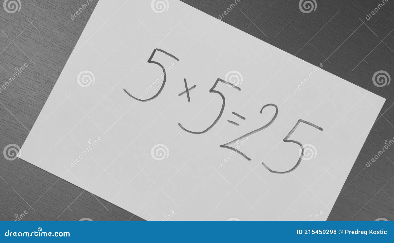 Mathematics Written on White Paper. Stock Photo - Image of black ...