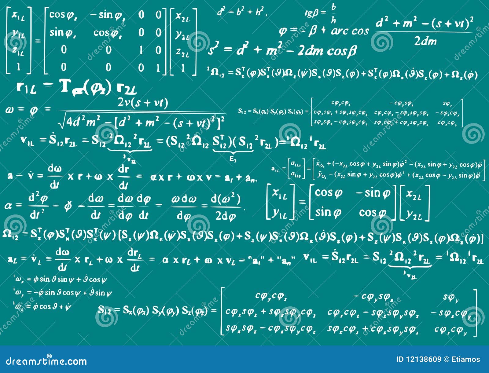Mathematik vektor abbildung. Illustration von tafel, ausbildung - 12138609